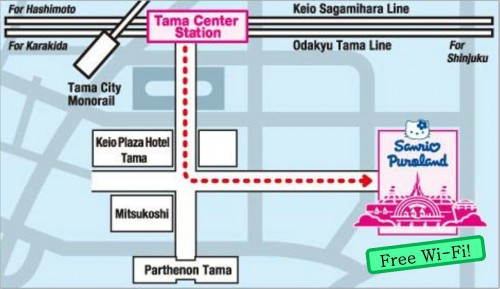Sanrio-Puroland_Map - Mushroom Travel